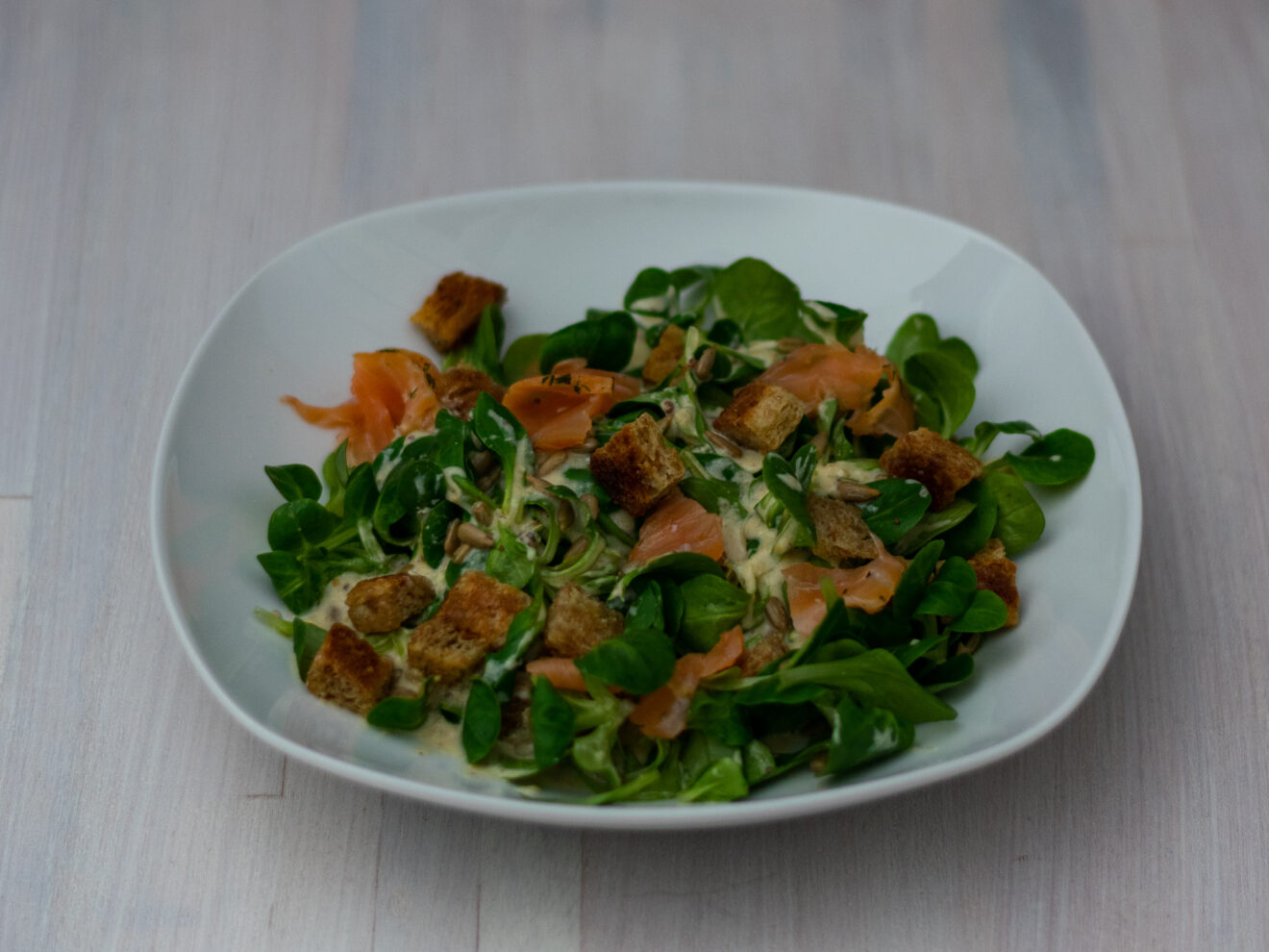 Wildkrutersalat Mit Honig Senf Dressing